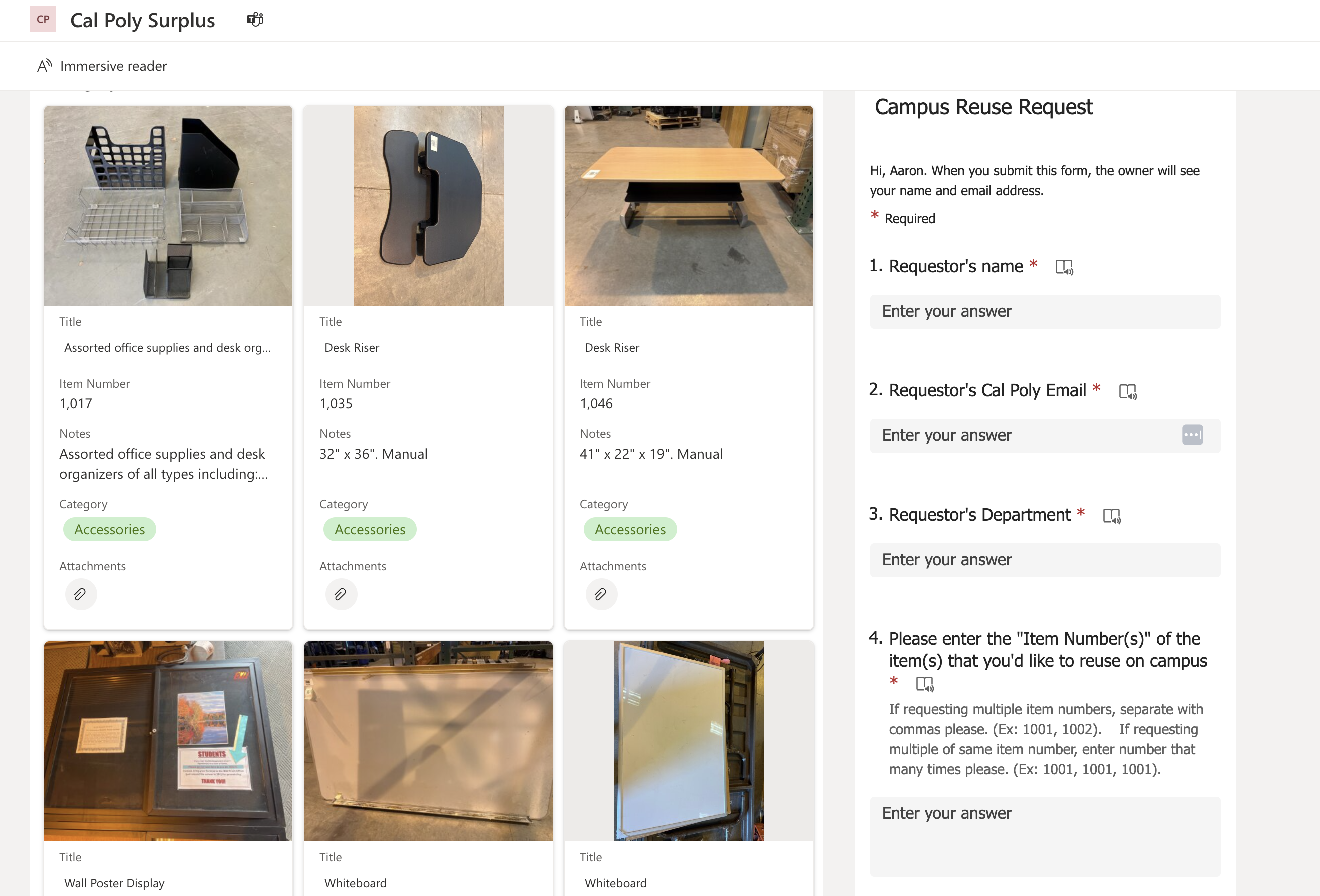Free Equipment Available Through Reuse Program - Inside Cal Poly